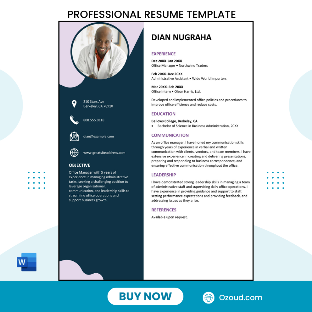 Professional Resume Template 12 - Ozoud